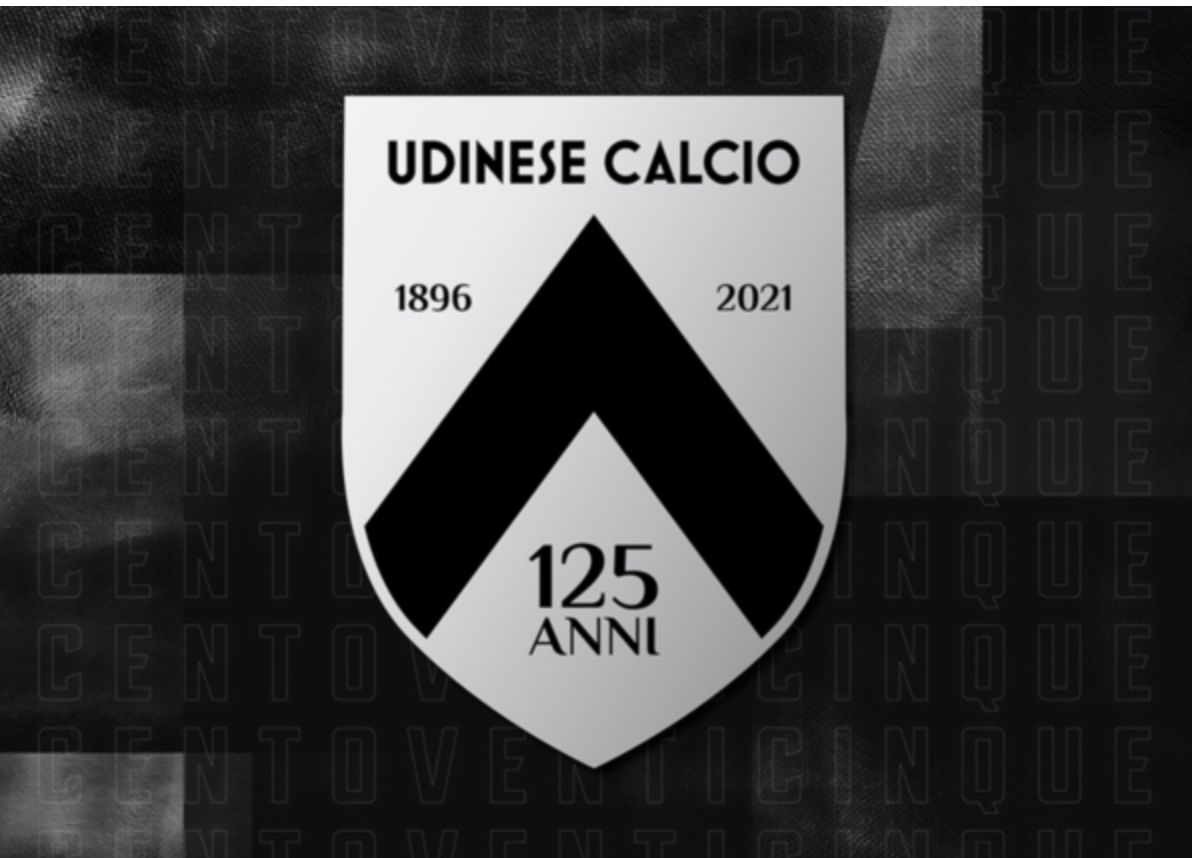 Udinese, il nuovo logo per la prossima stagione per i 125 anni di storia