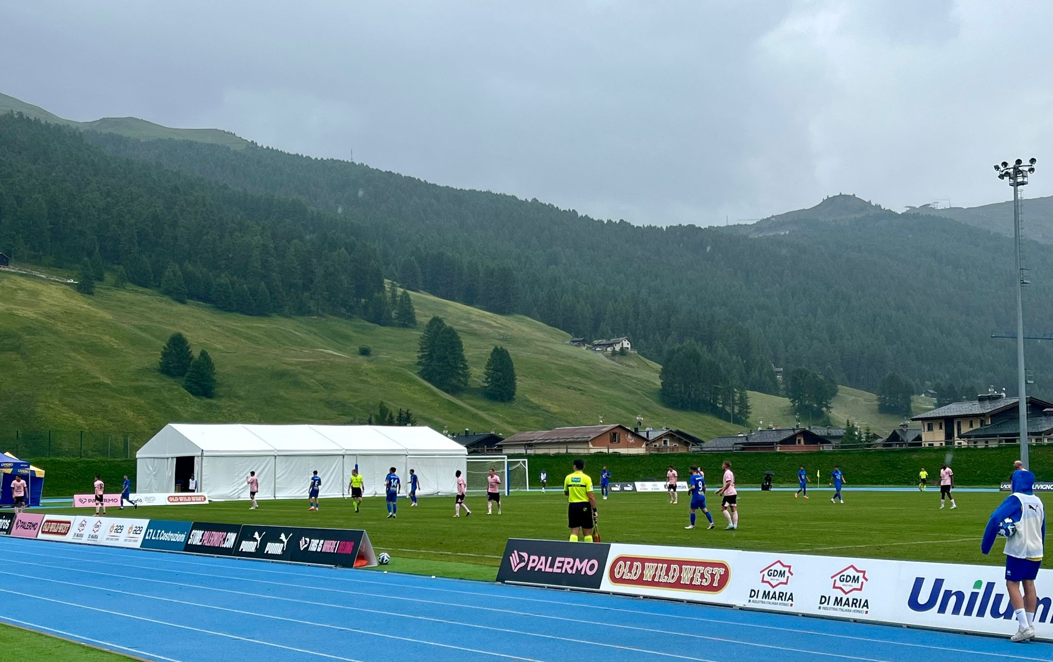 Palermo, si è concluso l'ultimo allenamento a Livigno